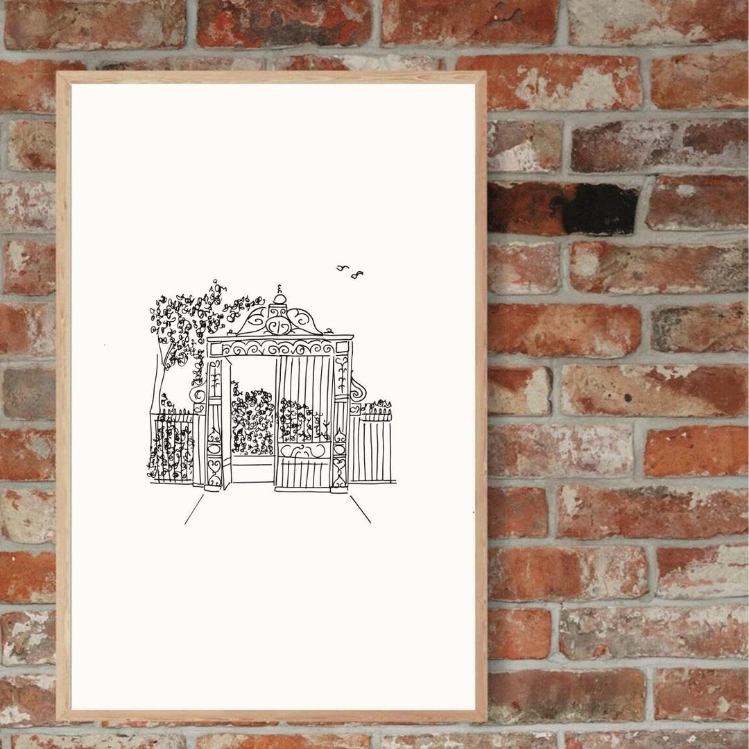 Vanderbilt Gate Central Park Drawing Painting Gift for Home, NYC ...