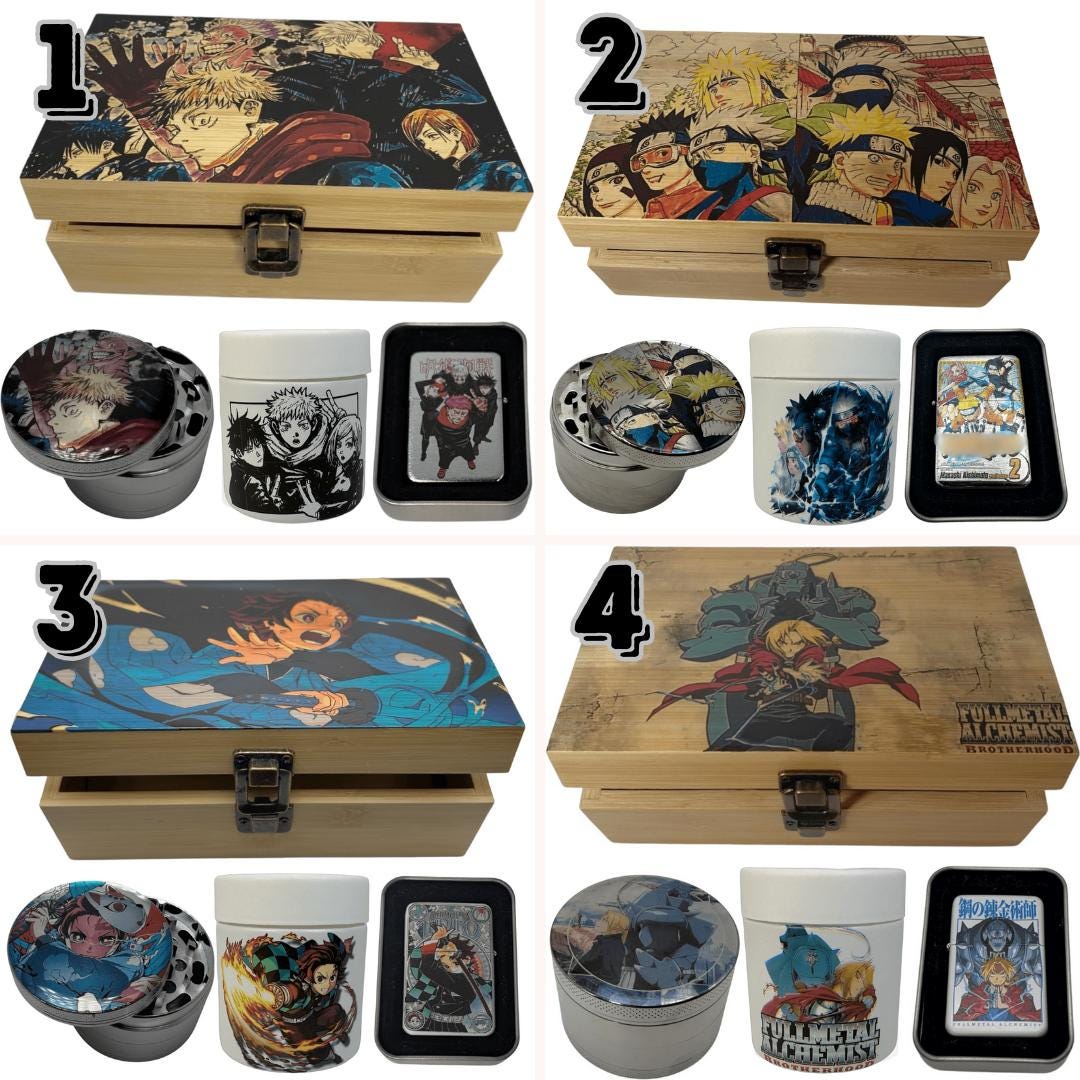 Anime Storage Stash Box – Comes W/ Smoking Accessories With Vibrant ...