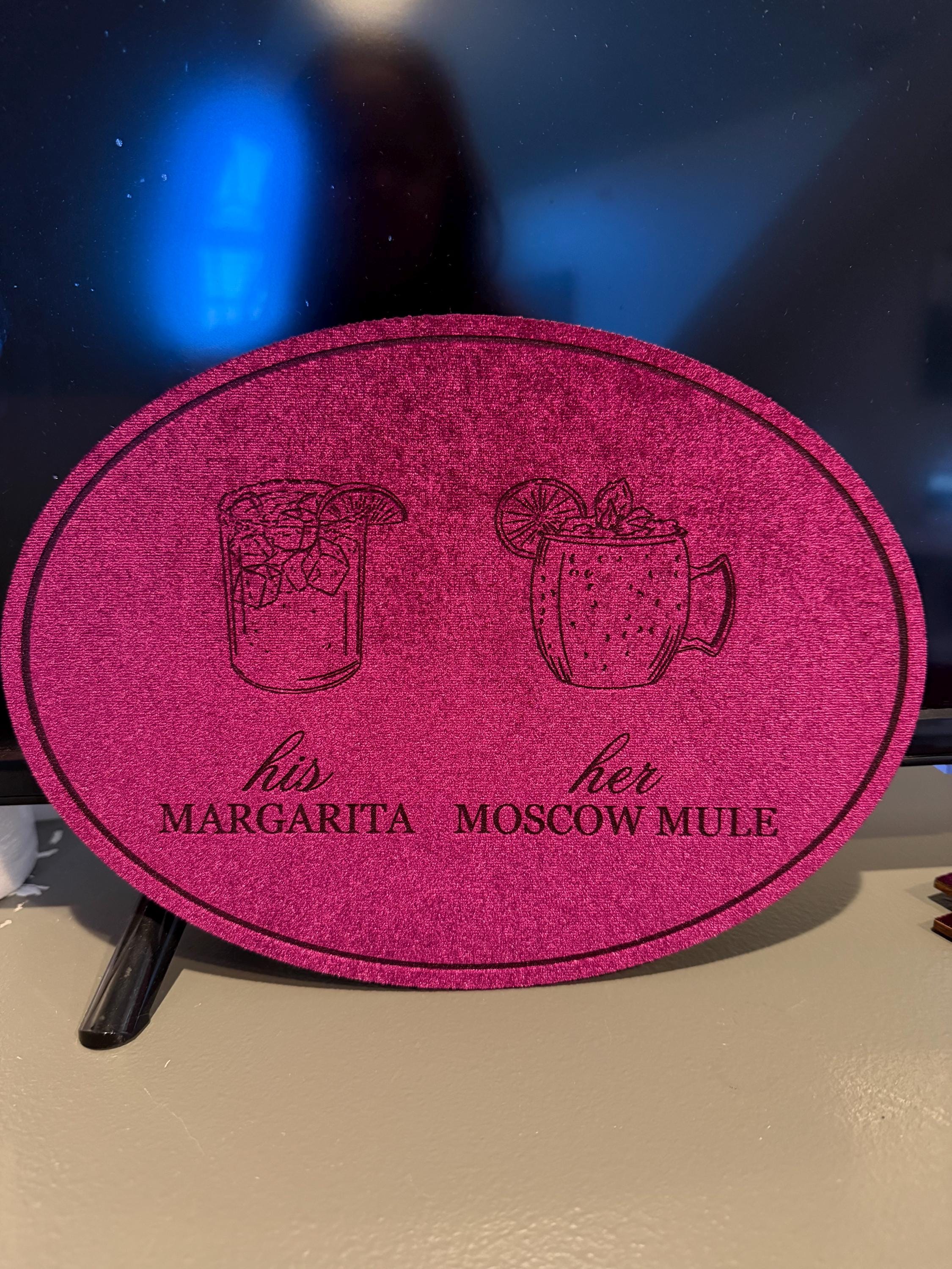 Luxury Velvet Bar Menu | Oval Signs | Reception & Event Decor - Etsy