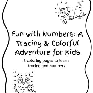Fun With Numbers | Tracing, Coloring Book, Instant Download, Printable ...