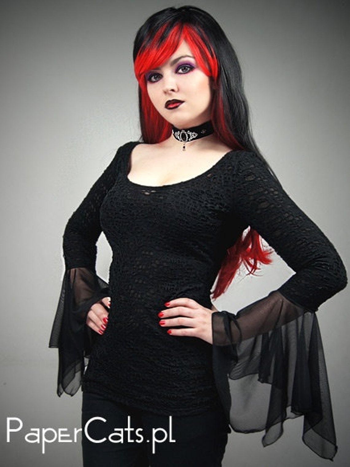 Destroyed Zombie Blouse Huge Mesh Vampire Goth Gothic Black - Etsy