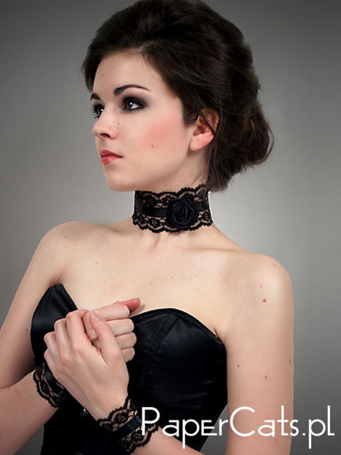 Black Choker Goth Burlesque Victorian Gothic Lolita - Etsy