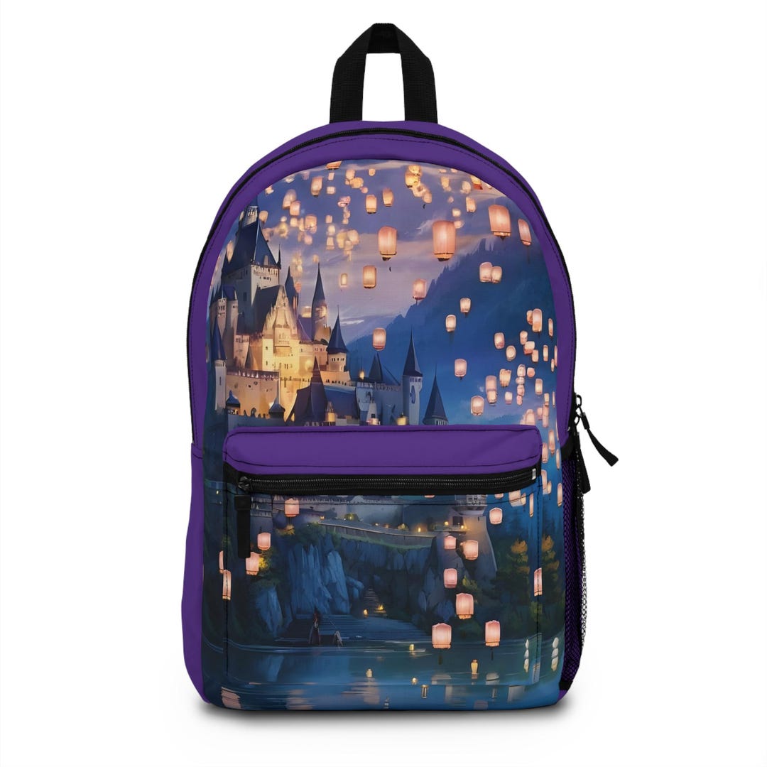 Custom Fairy Tale Castle Backpack With Lanterns | Princess Inspired ...