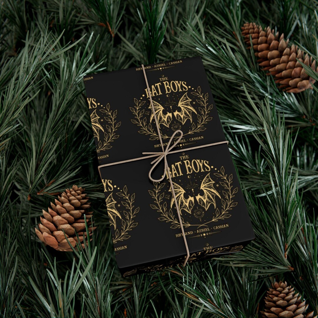 Bat Boys Inspired Wrapping Paper Fantasy Night Court Gift Wrap for ...