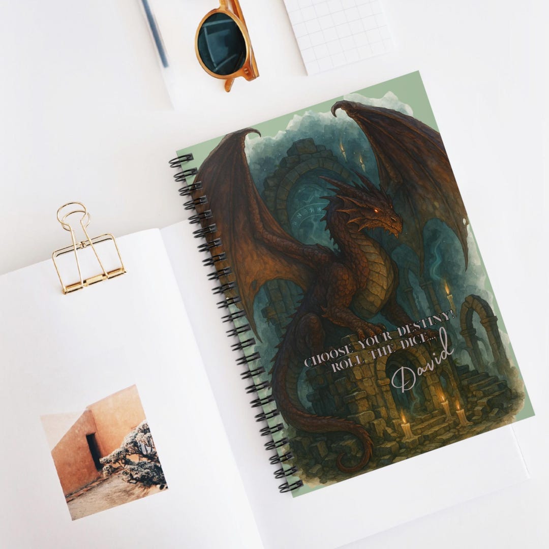 Custom DND Game Notebook | Dungeon Adventure Journal for Tabletop RPG ...