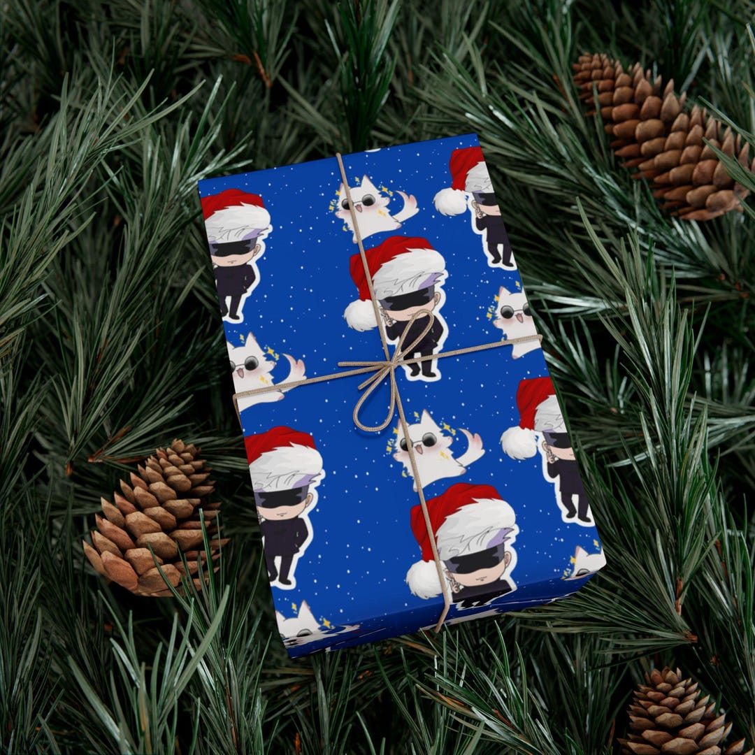 Anime Wrapping Paper, Jjk , Gojo, Gift Wrap, Christmas Wrap Paper ...
