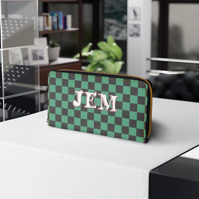 Checkered Wallet - Etsy