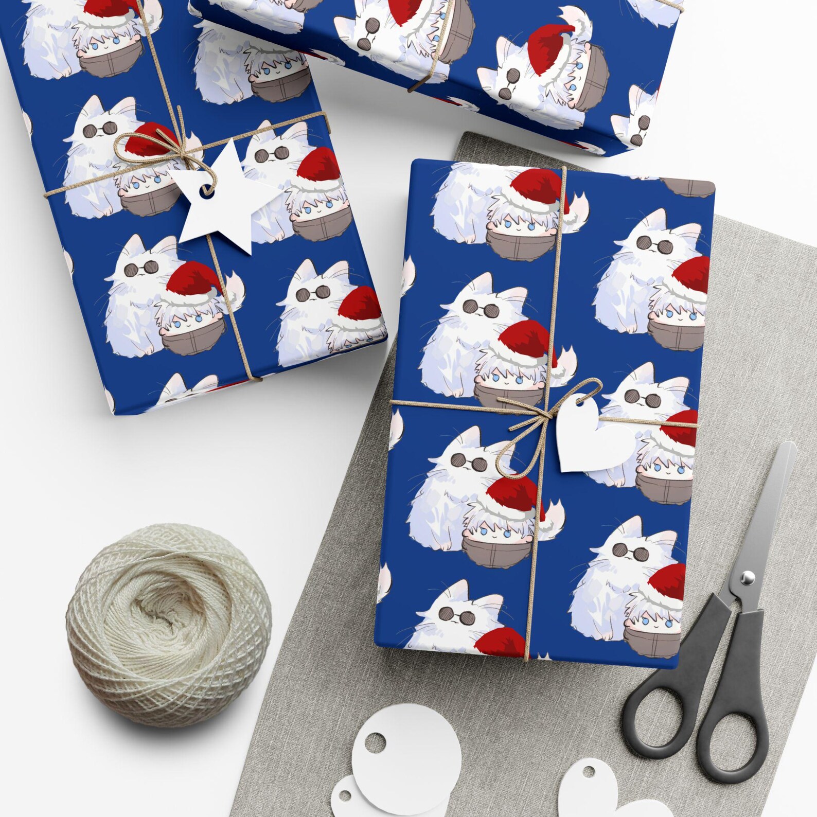 Anime Wrapping Paper, Jjk, Gojo Cat Wrapping Paper,wrapping Paper Roll ...