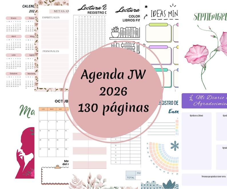 2026 Planner for Jehovah's Witnesses / 2026 Year Planner / Tracker ...