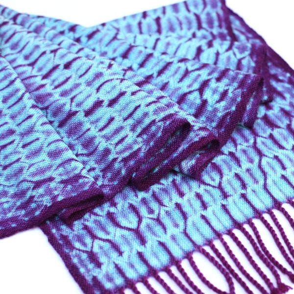 Shibori Silk Scarf - Etsy