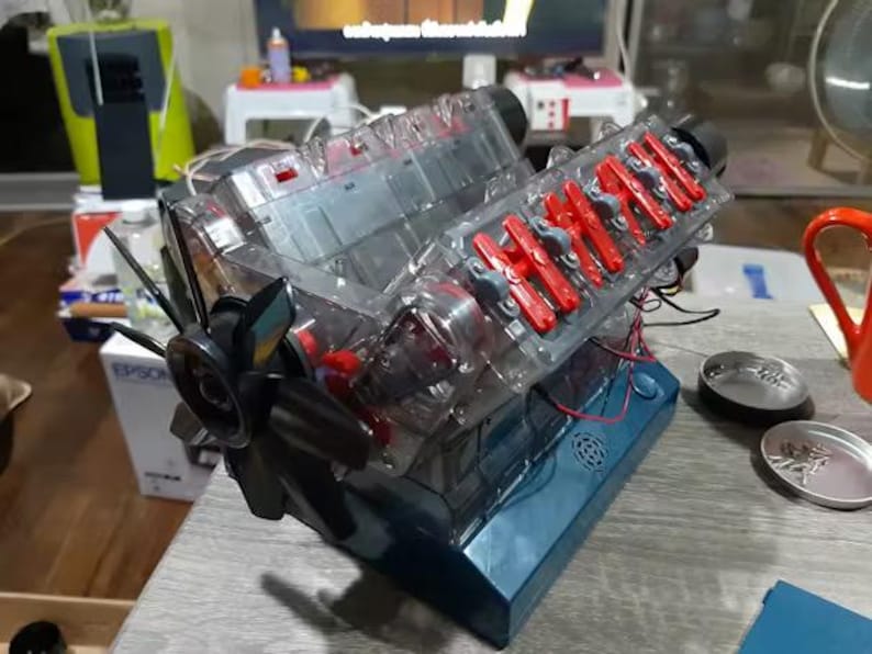 BUILD A V8 Engine Model Electric Powered Working Display Model Kit - Etsy