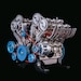 V8 Engine DIY KIT Electric Powered Mechanical Assembly 500+ Pieces With ...