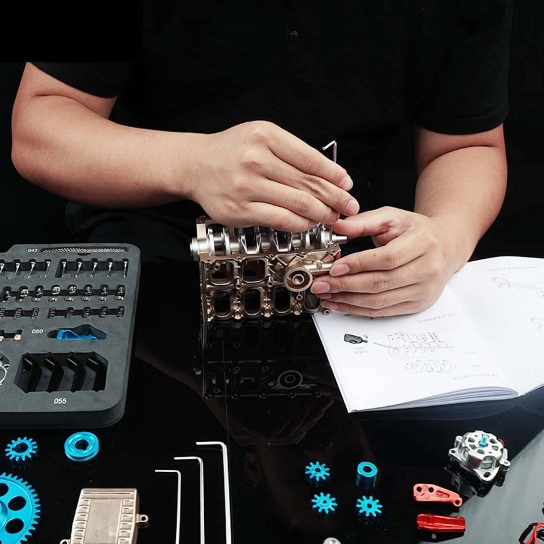 Build a V4 Engine Kit Inspired by Ferrari Car Engines With Instructions ...