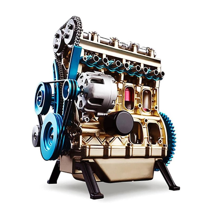 Build a V4 Engine Kit Inspired by Ferrari Car Engines With Instructions ...