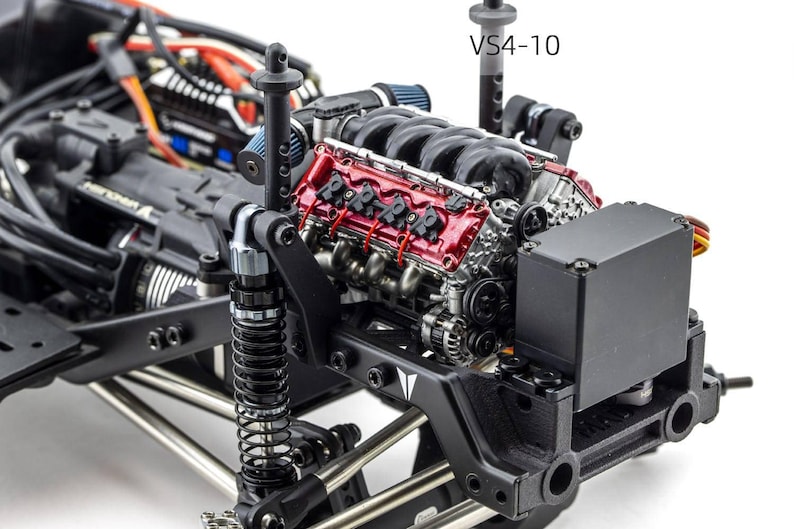 Model V8 RC Engine DIY Kit W/ SUPERCHARGER for Remote Control Car ...
