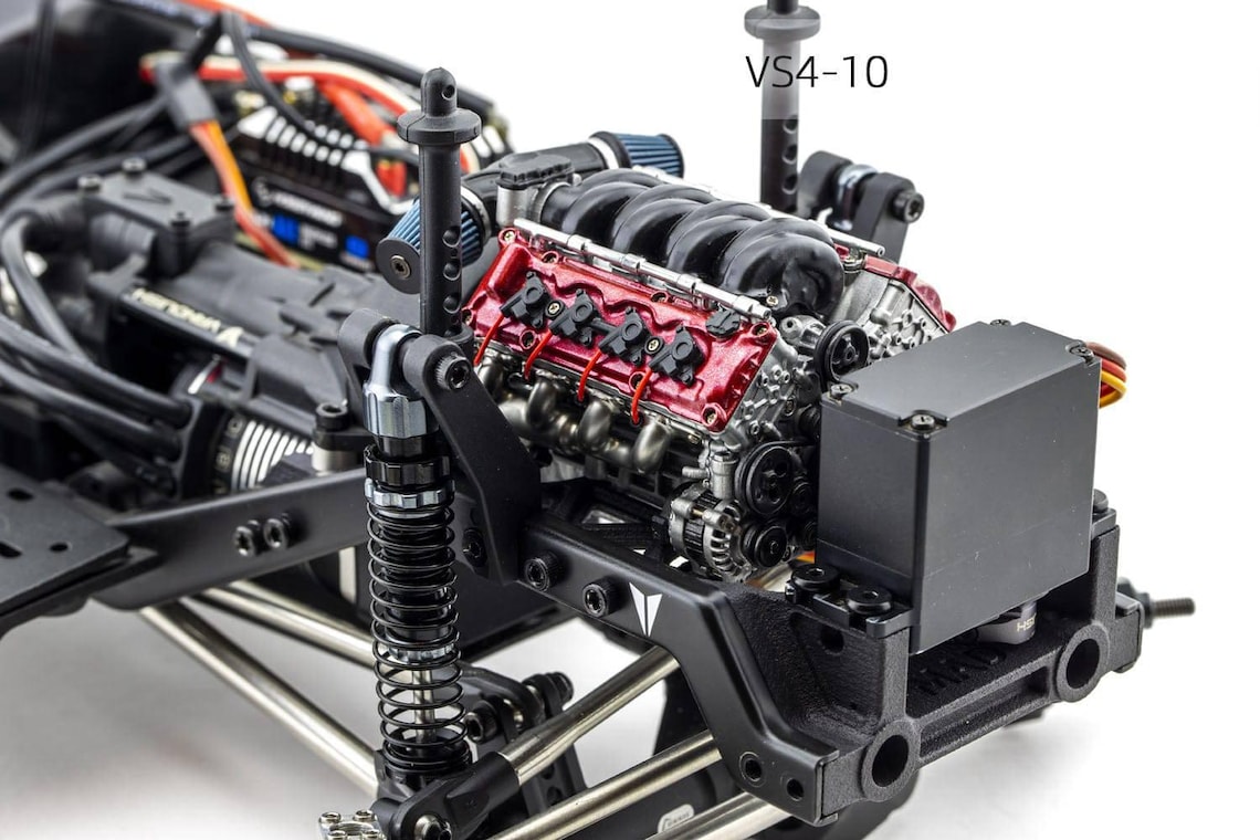 Model V8 RC Engine DIY Kit W/ SUPERCHARGER for Remote Control Car ...