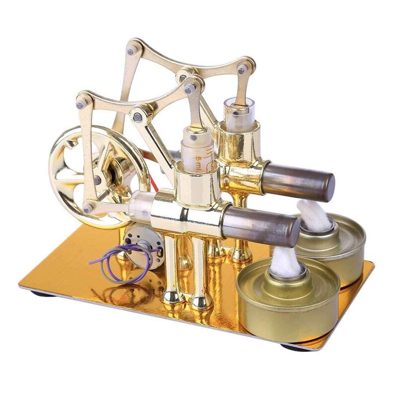 Stirling Engine Two Cylinder Running Fully Assembled Ready to Use - Etsy