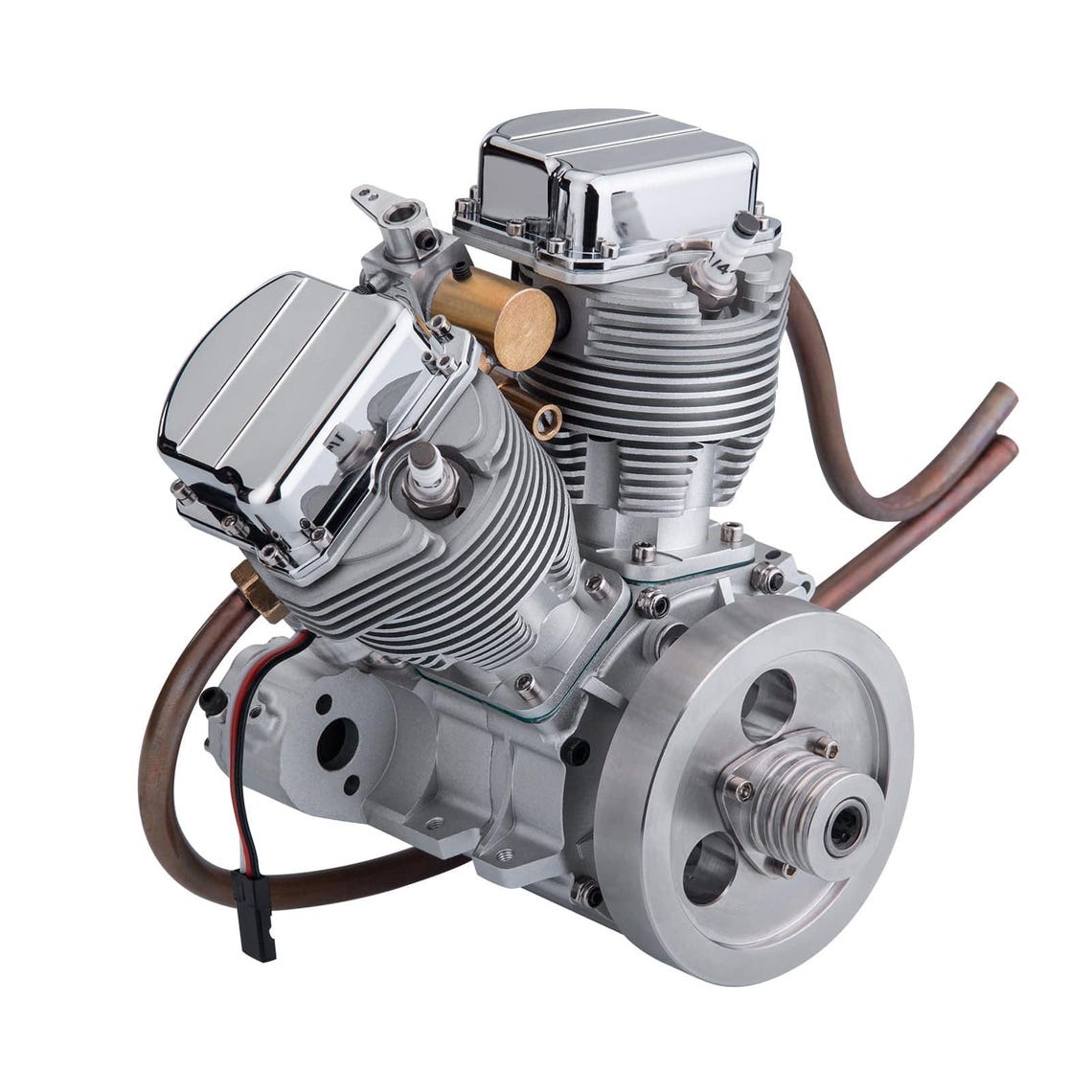 18cc V-twin V2 Engine Four-stroke Air-cooled Motorcycle RC Gasoline ...
