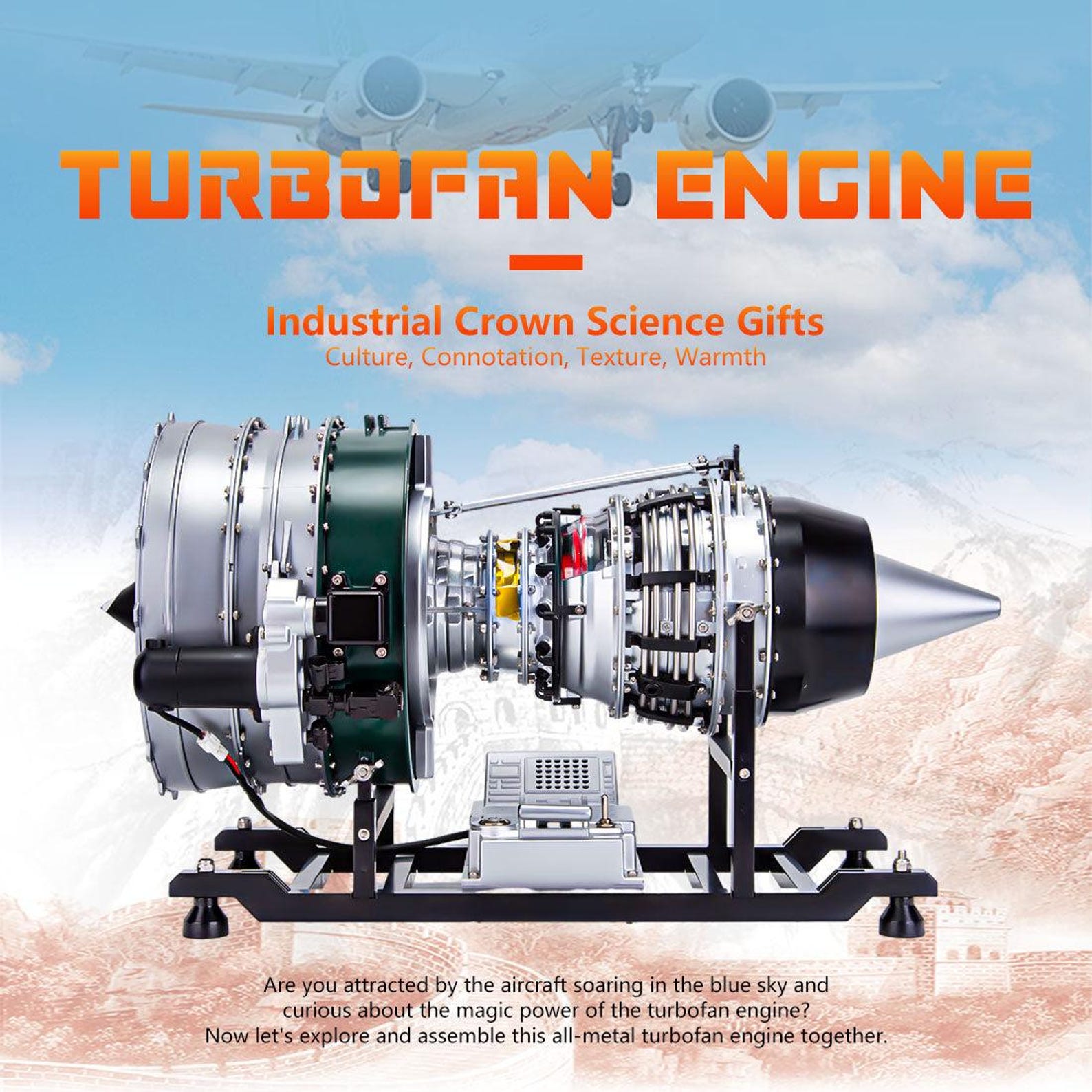 Turbofan Jet Engine DIY Kit Airplane Assembly Twin-spool Build - Etsy