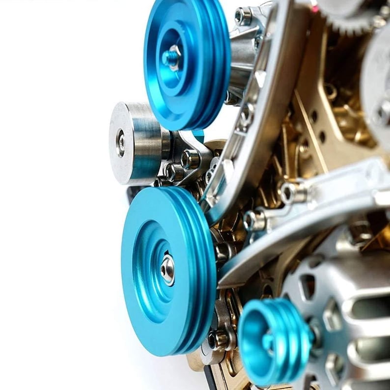 Build a V4 Engine Kit Inspired by Ferrari Car Engines With Instructions ...