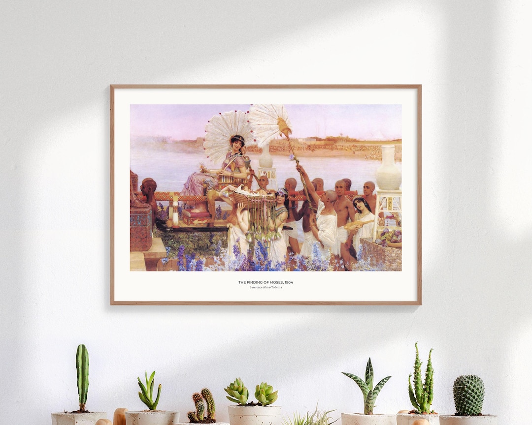 The Finding of Moses - Sir Lawrence Alma-tadema, Famous Art Prints ...
