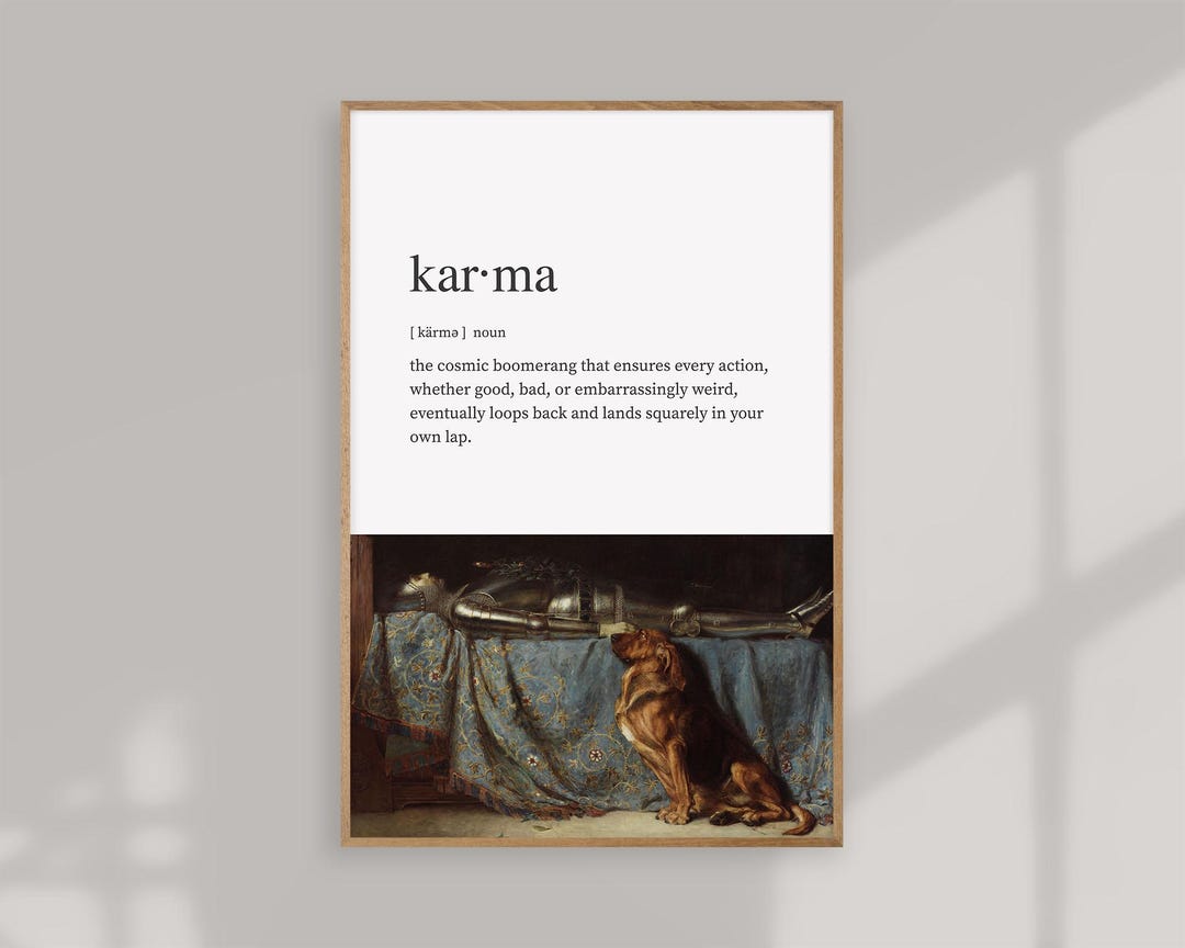 Karma Definition Print - the Faithful Hound, Briton Rivière, Definition ...