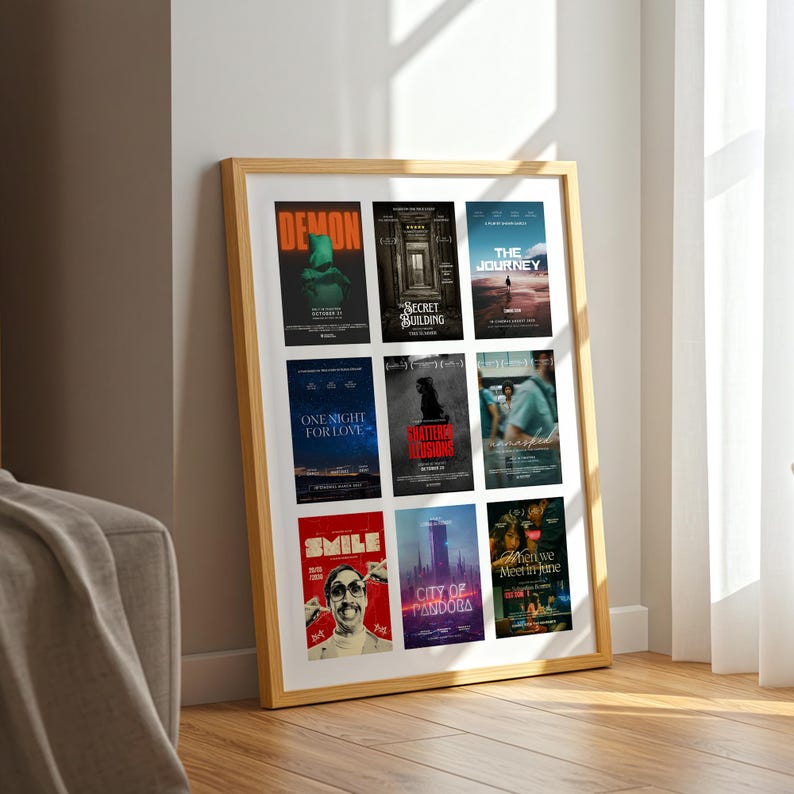 Custom Movie and TV Show Poster Collage – 9 Poster Grid Layout ...