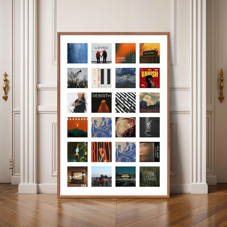 Custom Album Cover Collage Print – Personalized Music Wall Art, Record ...