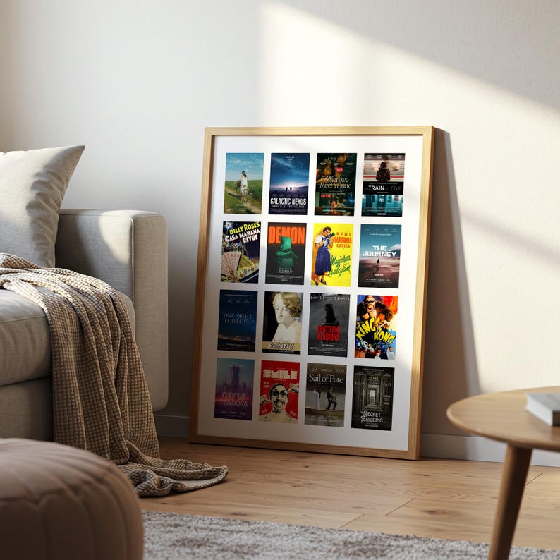 Custom Movie and TV Show Poster Collage – 16 Posters Grid Layout ...