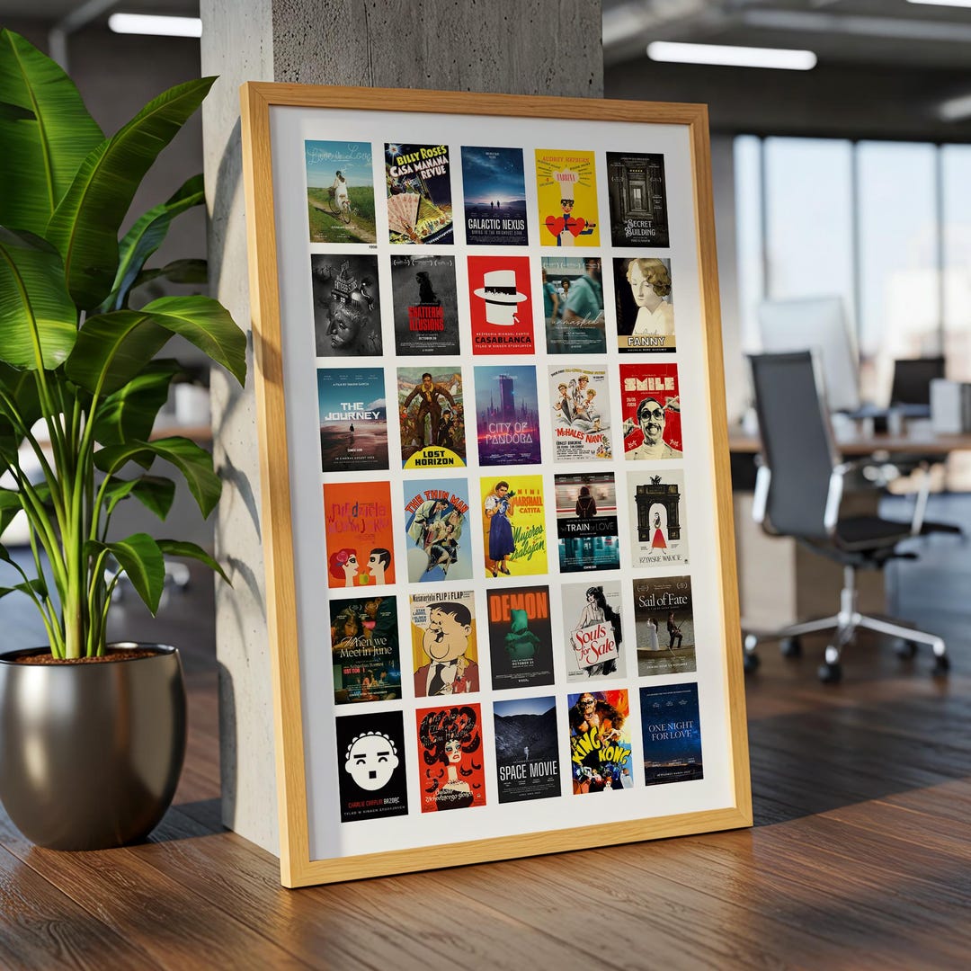 Custom Movie and TV Show Poster Collage – 30 Posters Grid Layout ...