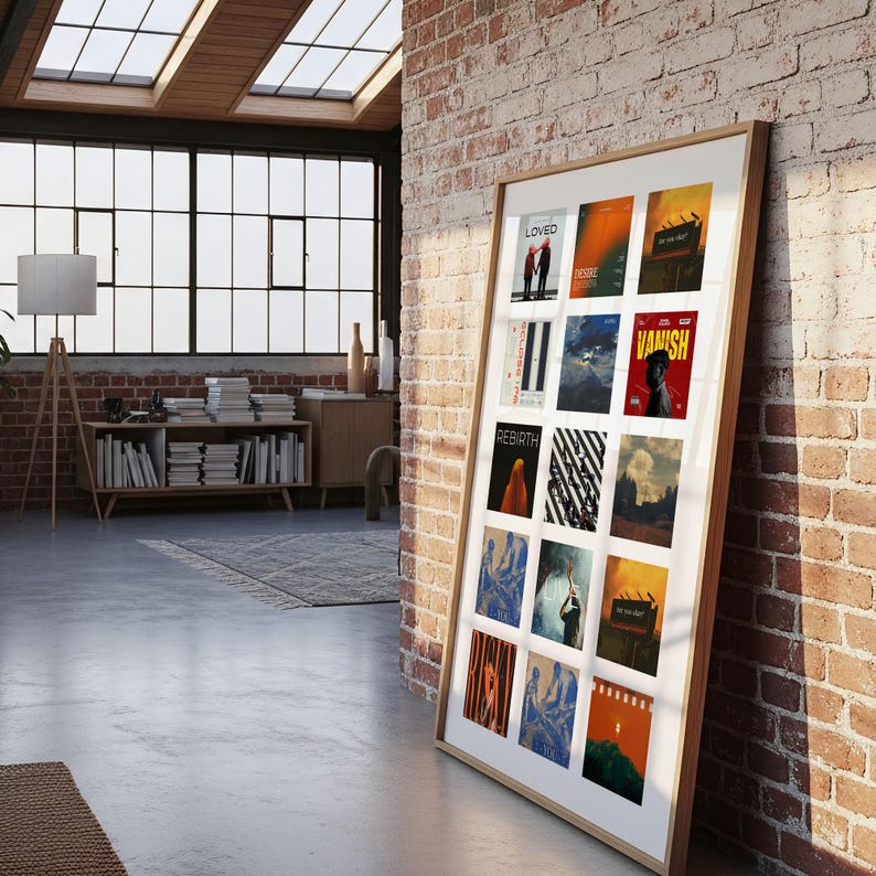 Custom Album Cover Collage Print – Personalized Music Wall Art, Record ...