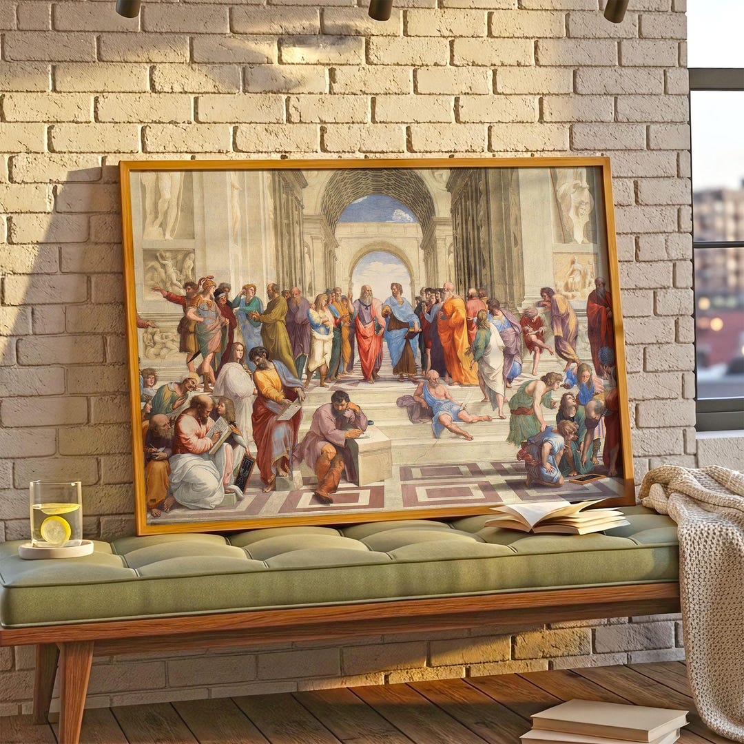 The School of Athens Print – Raphael Art Poster, Classical Philosophy ...