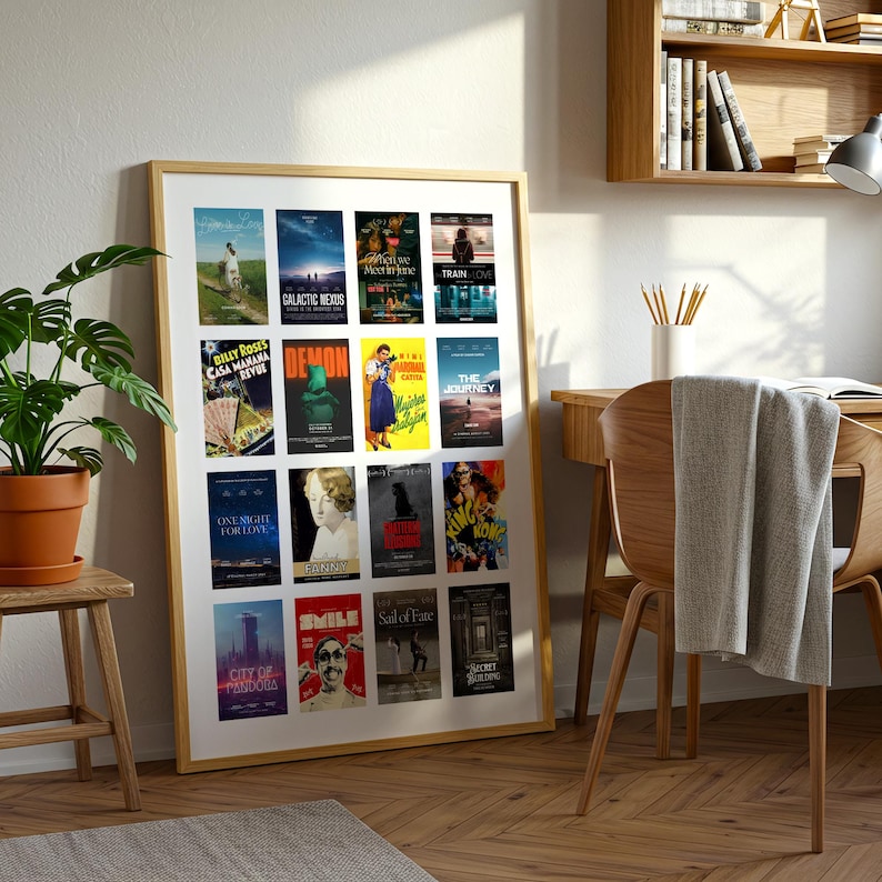 Custom Movie and TV Show Poster Collage – 16 Posters Grid Layout ...