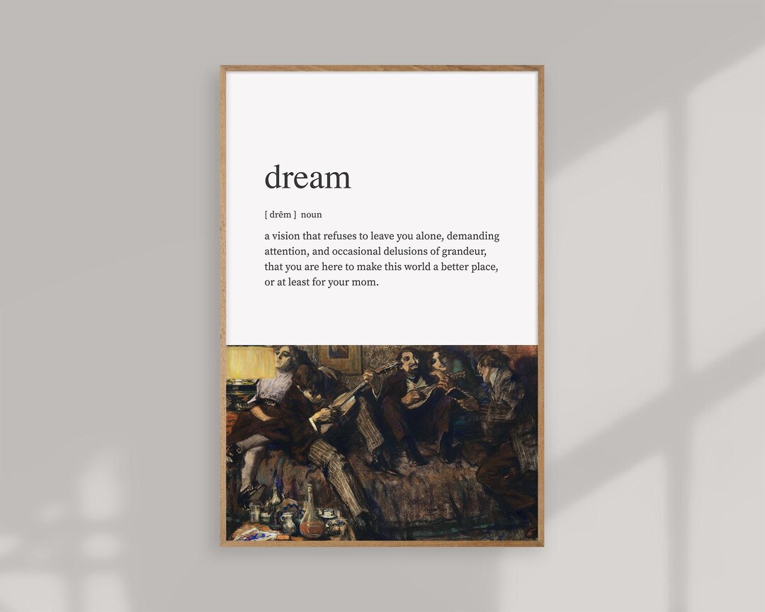 Dream Definition Print - Boheme Art Print, Leo Gestel Print, Definition ...