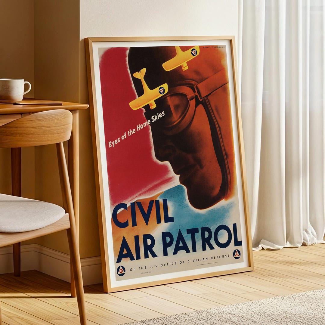 Civil Air Patrol Poster – WWII Aviation Poster, Vintage War Print ...