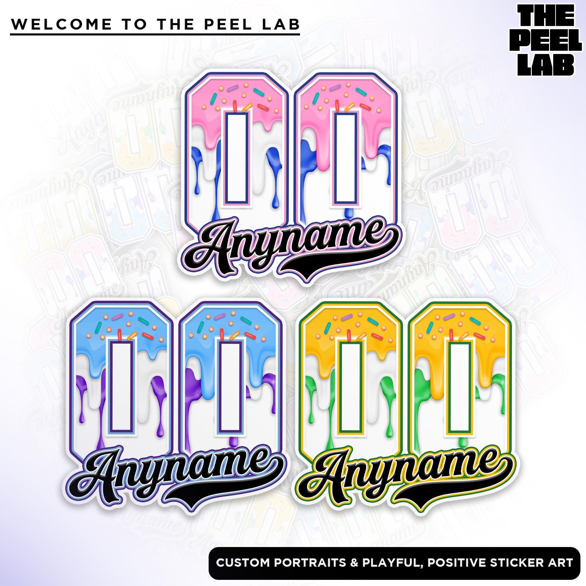 Custom Baseball Drip Sticker, Personalized Baseball Mom Ice Cream Drip ...