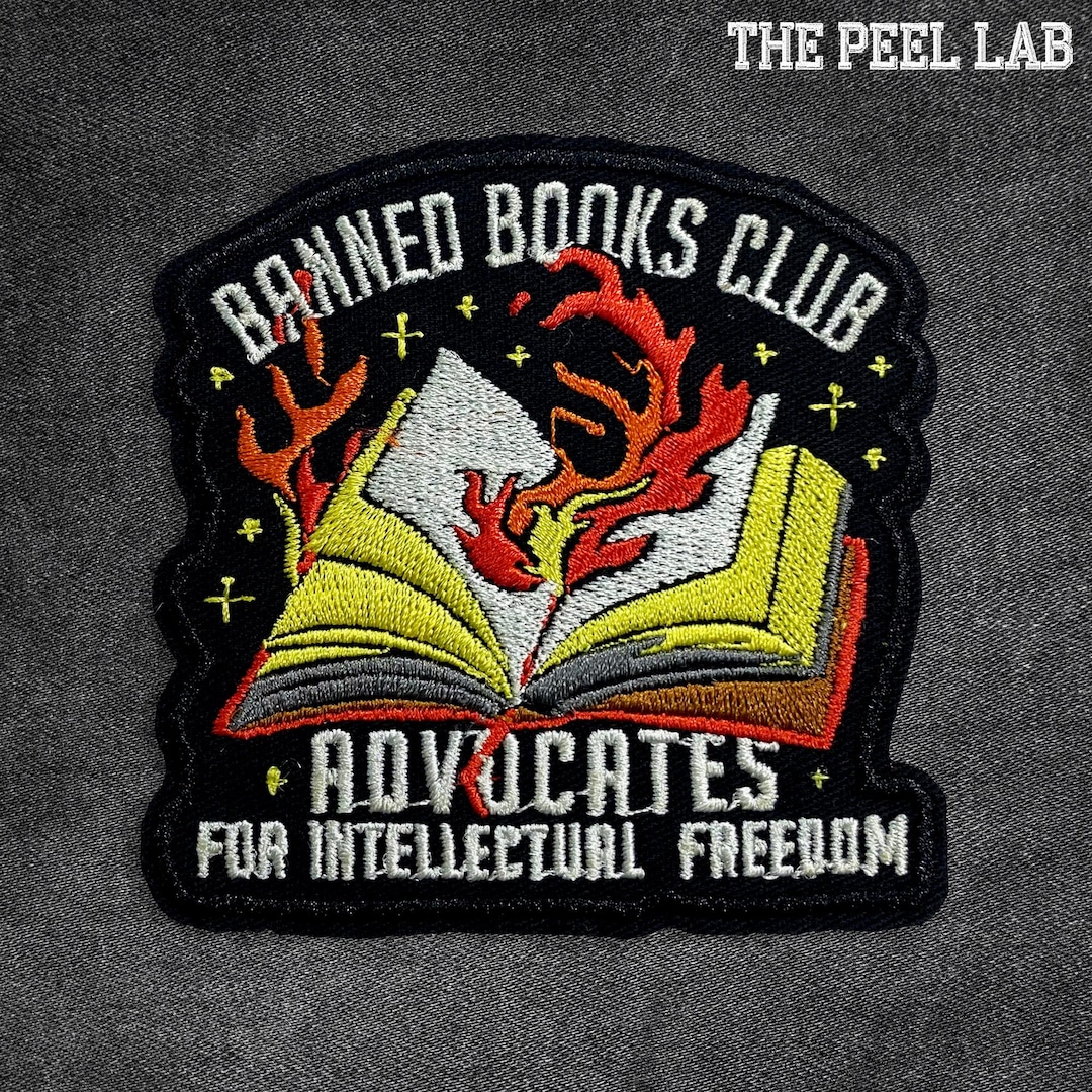 Banned Books Club Patch Fantasy Dark Romance Embroidered Patches ...