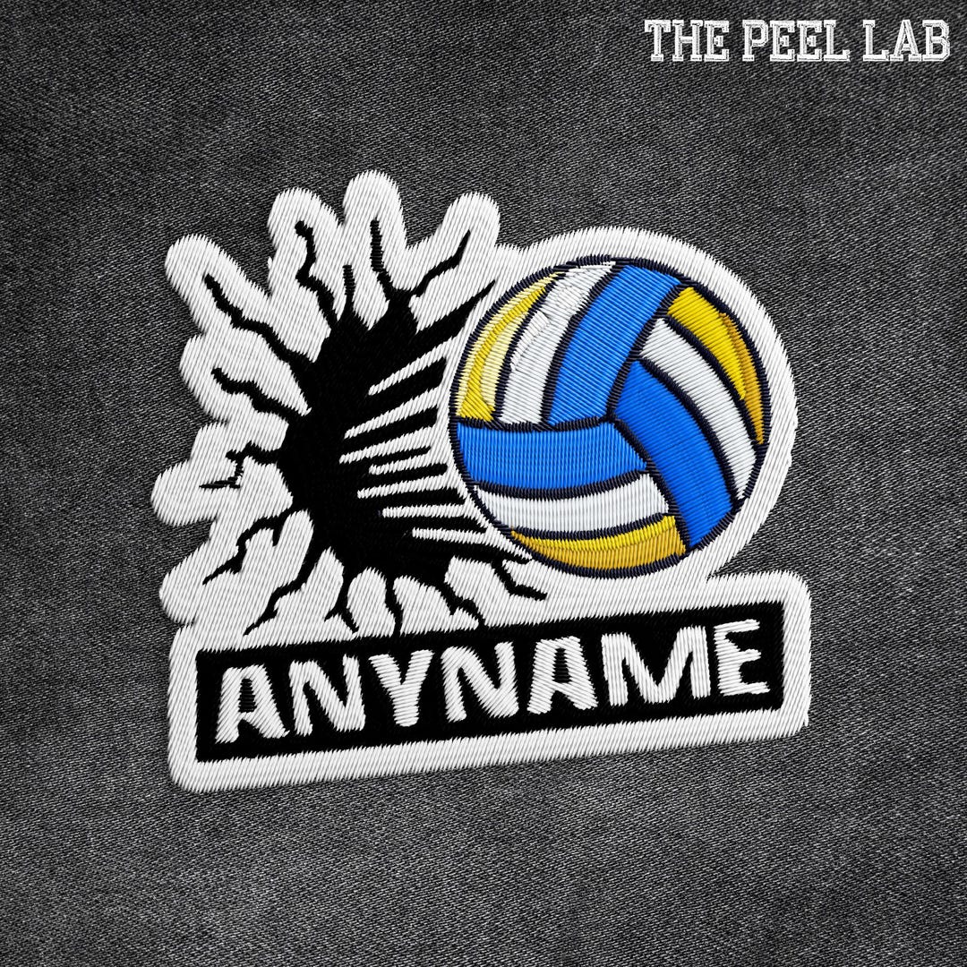 Custom Volleyball Sports Name Patch, Personalized Ball Player ...