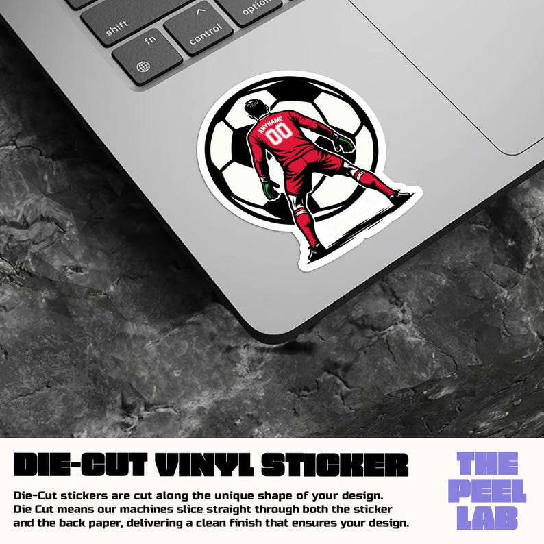 Custom Soccer Goalkeeper Name Sticker, Personalized Player Sports Name ...