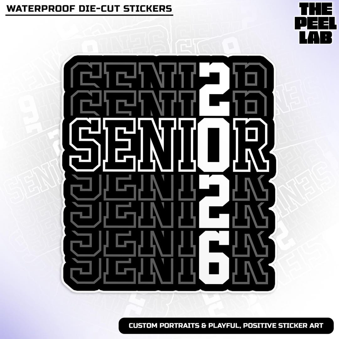 Senior 2026 Sticker, Class of 2026 Graduation High School Senior ...