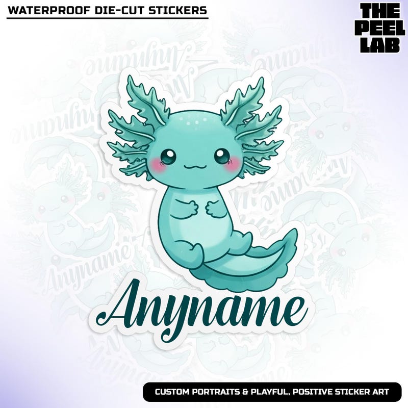 Axolotl Sticker - Etsy