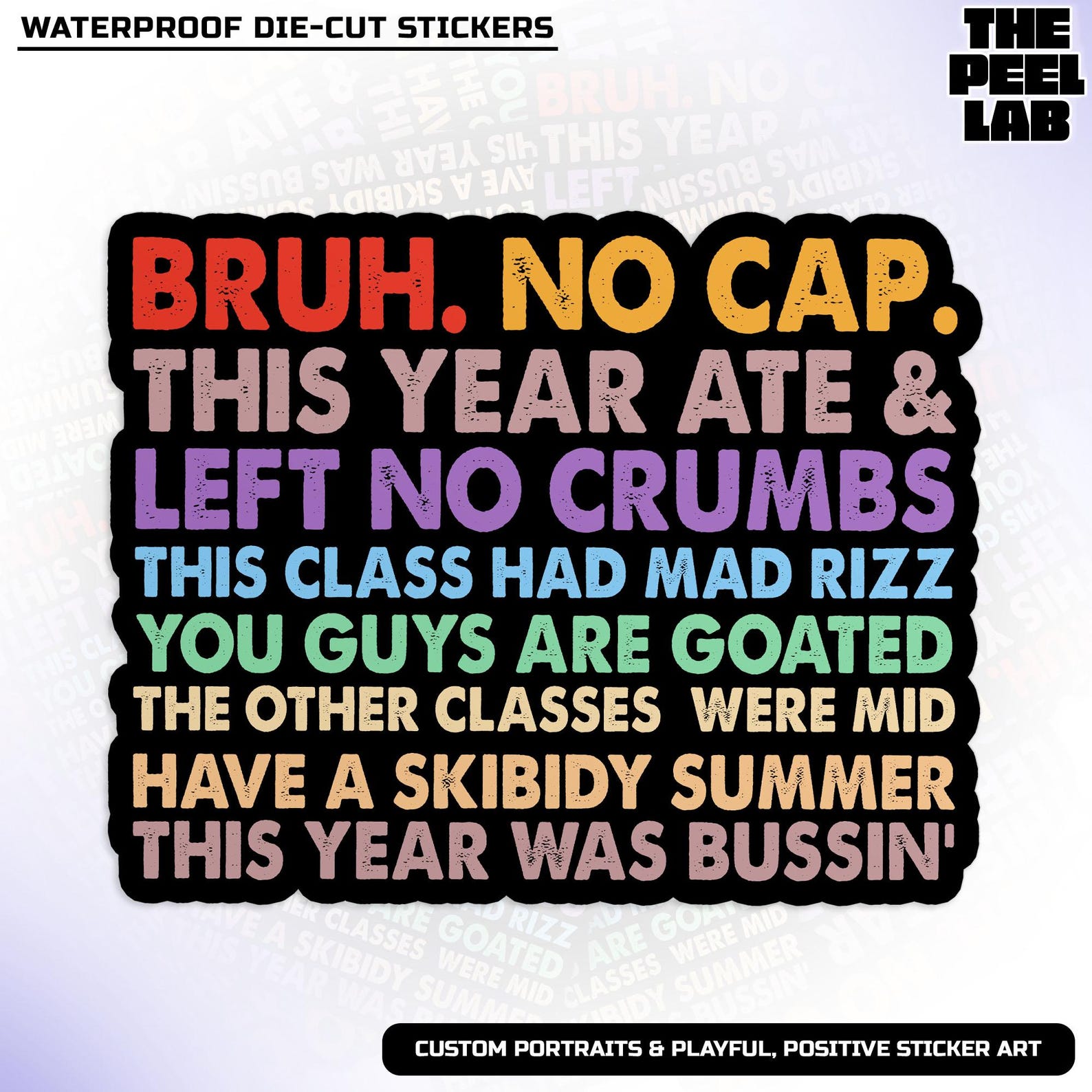 Gen A Slang Teacher Sticker, Summer Teacher, Last Day of School, Bruh ...