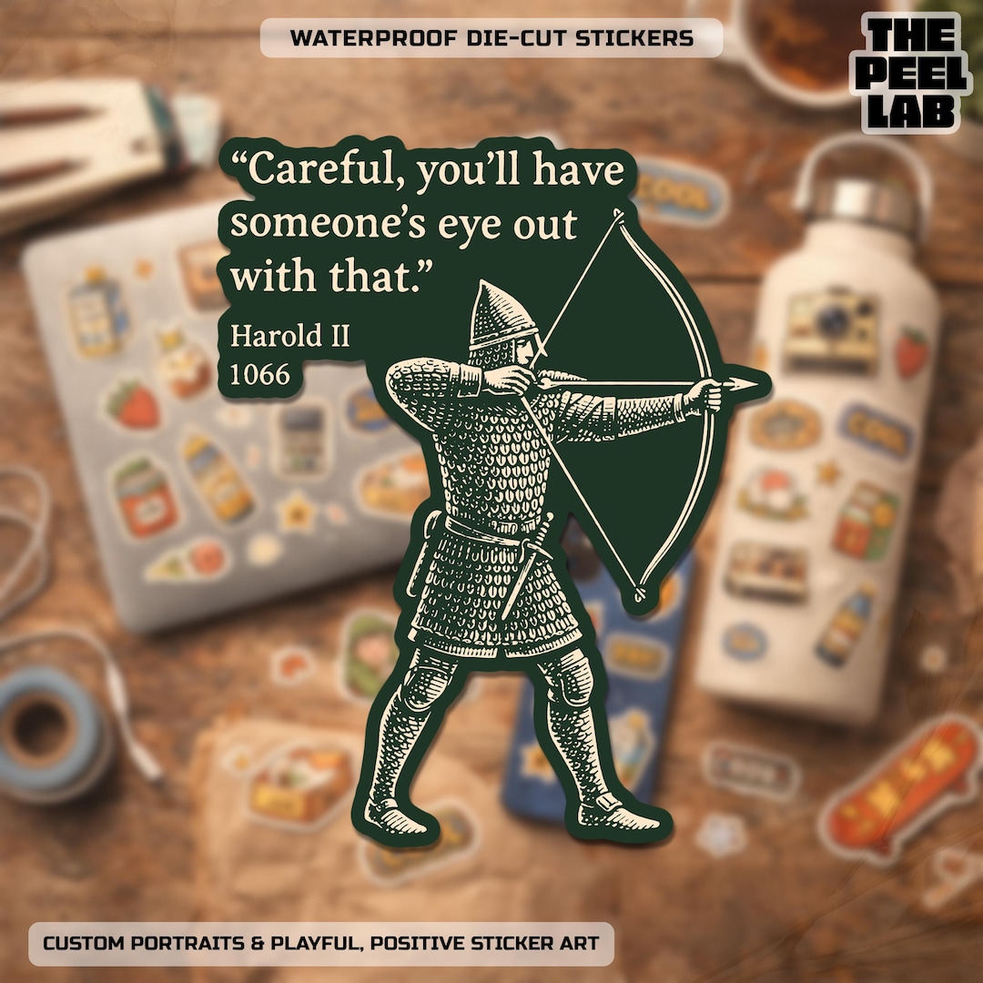 Careful You'll Have Someone's Eye Out Sticker, Archery Humor Funny ...