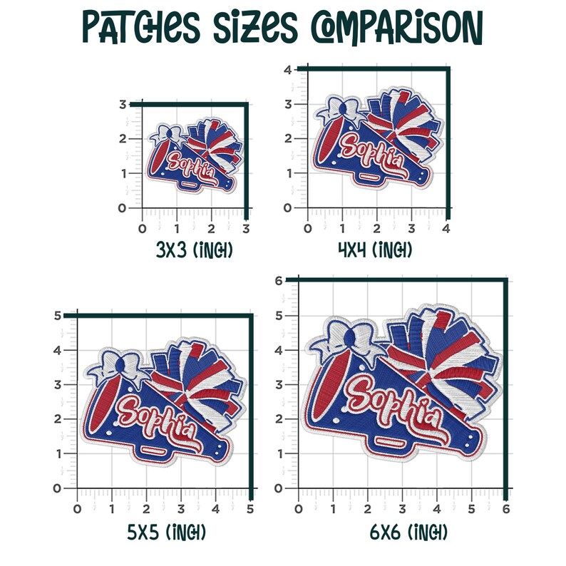 Custom Cheerleader Name Patch, Personalized Cheer Patch, Coquette Bow ...