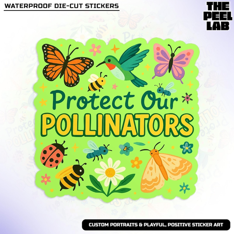 Pollinator Sticker - Etsy