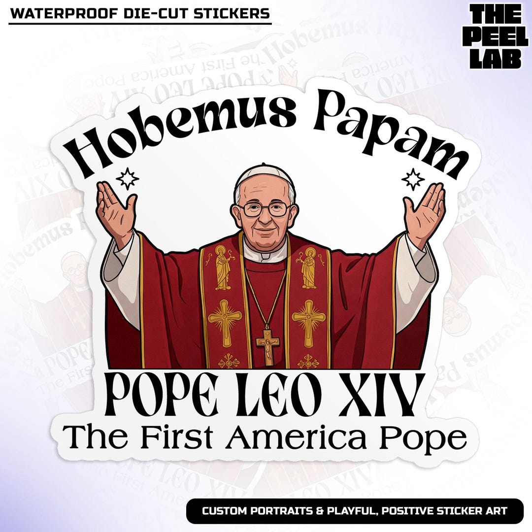 Christian New Pope Robert Sticker, Pope Leo XIV, Francis Religious ...