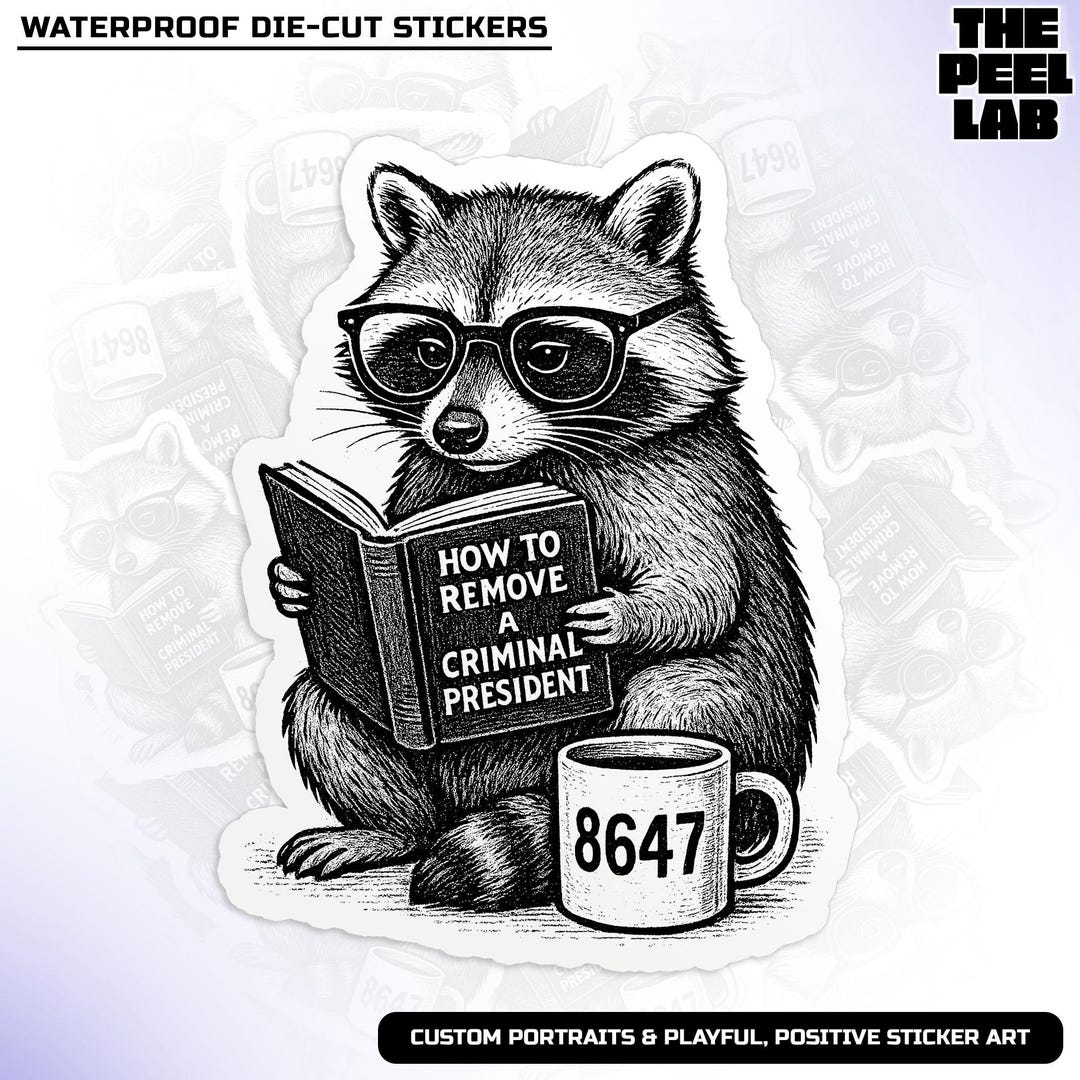 How to Remove a Criminal President Sticker, Subtle FDT 8647, Raccoon ...