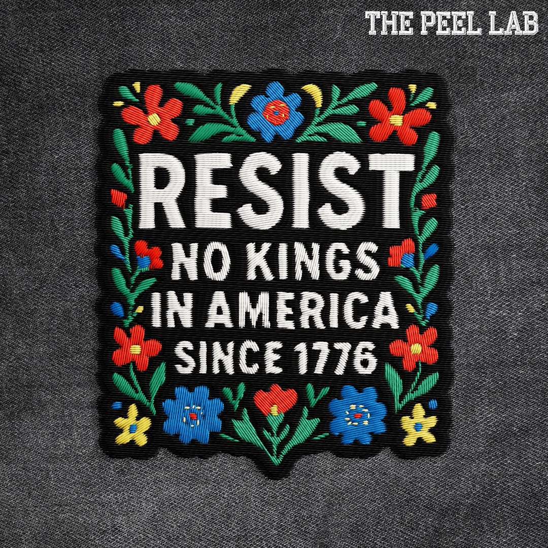 Resist America Patch, Since 1776 Protest, Floral America Patriotic ...
