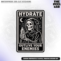 Stay Hydrated H2O Sticker - Etsy