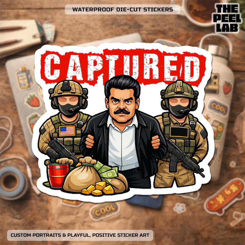 Venezuela Oil Sticker - Etsy